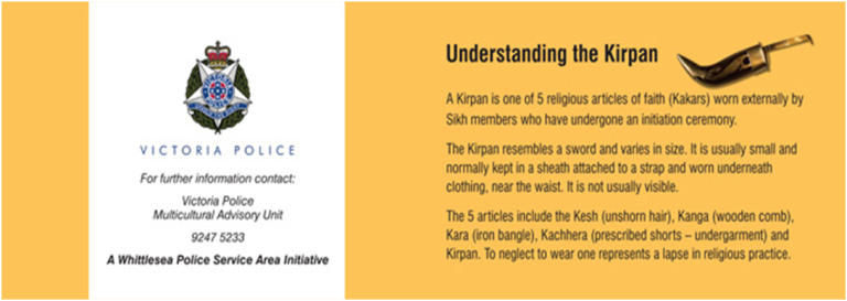 The Kirpan – Victorian Sikh Gurduaras Council